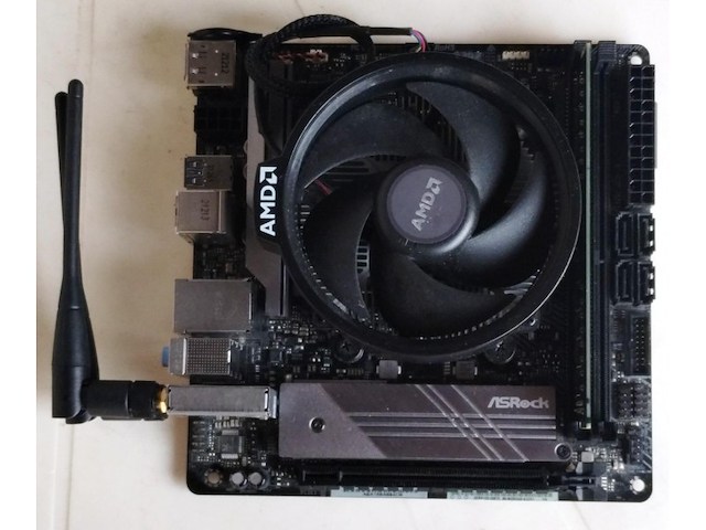 Asrock B550 itx/Ryzen 5 3400G/8GB/256gb nvme