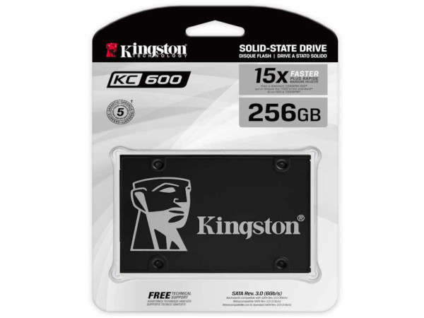 SSD KINGSTON KC600 256GB2.5''SATA 3crna' ( 'SKC600256G.E' )