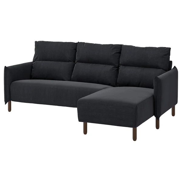 Sofa trosed s lenjivcem, Saxemara crno-plava