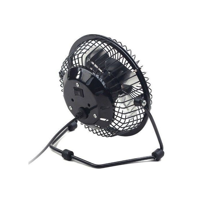NF-03 Gembird USB 10cm desktop fan, black, METALNI VENTILATOR