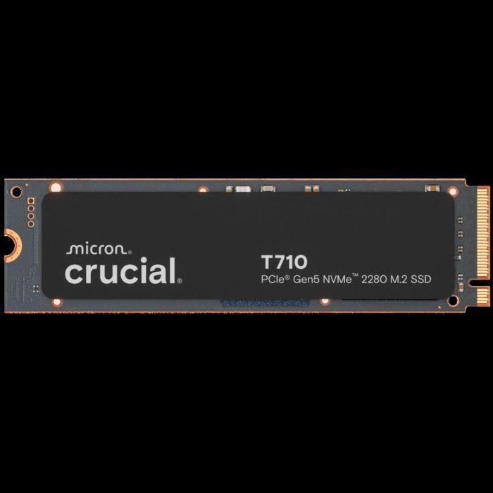 CRUCIAL T710 1TB PCIe Gen5 NVMe M.2 2280 SSD up to 14900 MB/s read and 13700 MB/s write