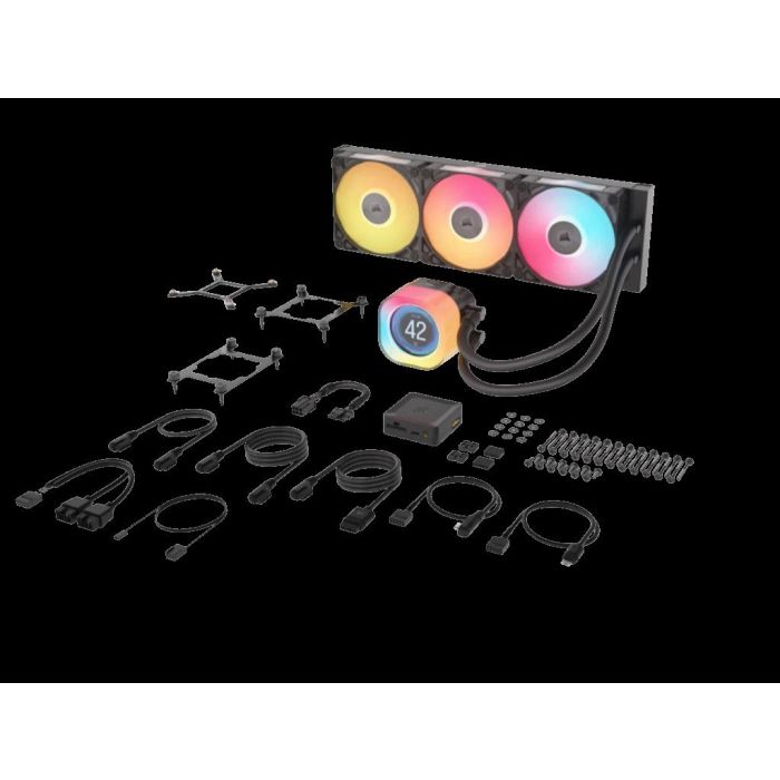 Kuler CORSAIR iCUE LINK TITAN 360 RX LCD/AIO/360mm/vodeno hladenje/crna
