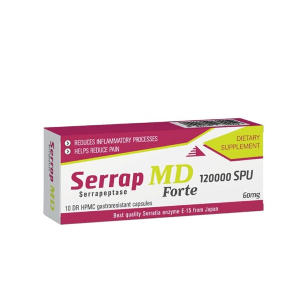Serrap MD Forte 120000SPU 10 kapsula