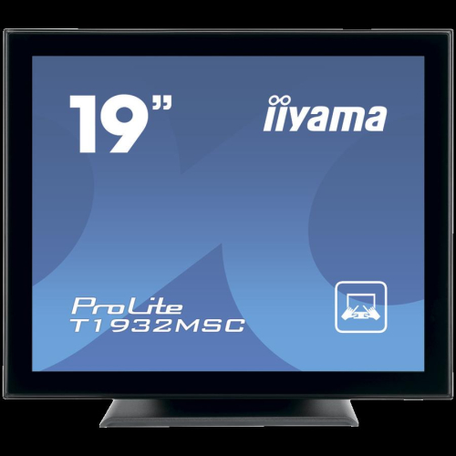 IIYAMA Monitor LED T1932MSC-B1S 19’’ 10pt IPS TOUCH 1280 x 1024 14ms 250 cd/m2 projective capacitive IP54 VGA HDMI DP