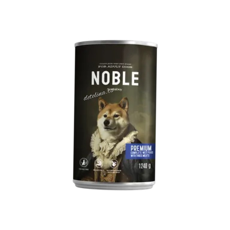 Konzerv za pse NOBLE 60% 3 VRSTE MESA 1240g