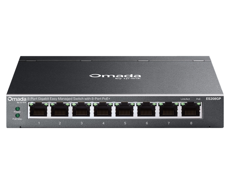 TP-LINK ES208GP Omada 8-Port Gigabit Easy upravljivi Switch