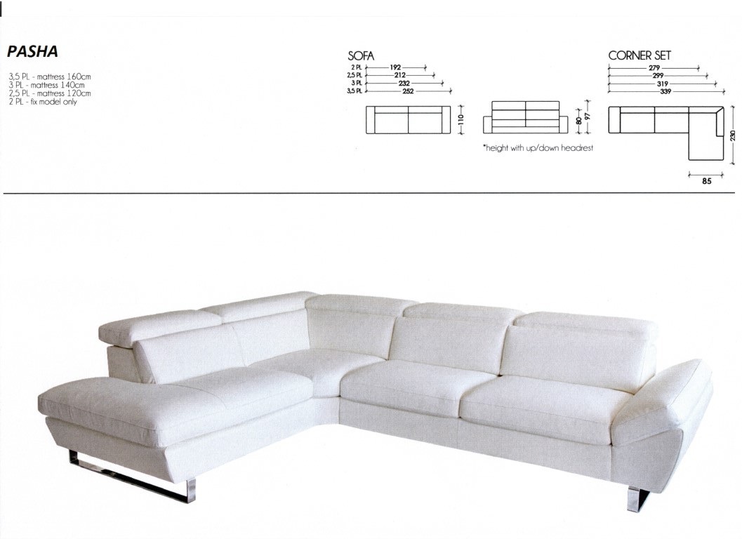 PASHA ugaona garnitura -20% za gotovinu