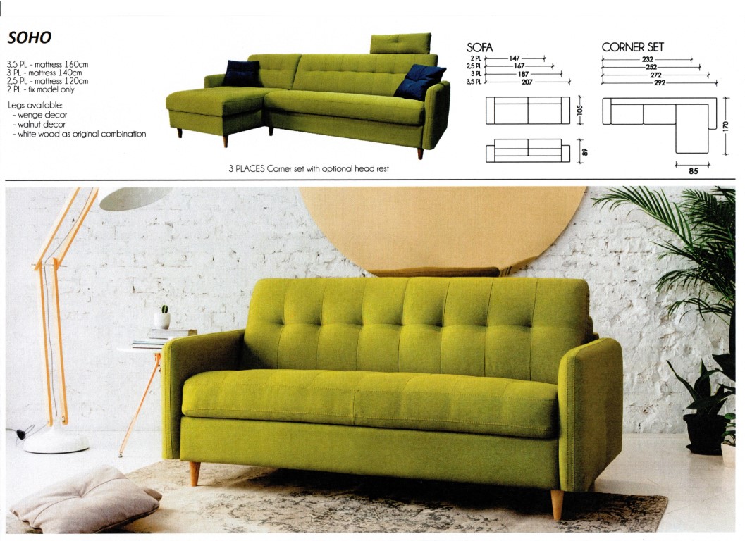 SOHO sofa -20% za gotovinu