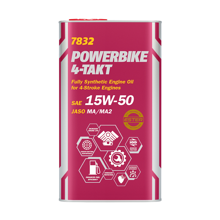Ulje za motocikle Mannol 4-takt POWERBIKE 15W50 4L