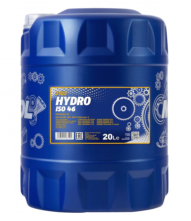 Industrijsko ulje Mannol HYDRO ISO 46 20L