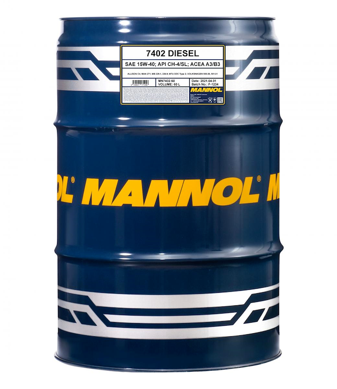 Motorno ulje Mannol DIESEL 15W40 60L