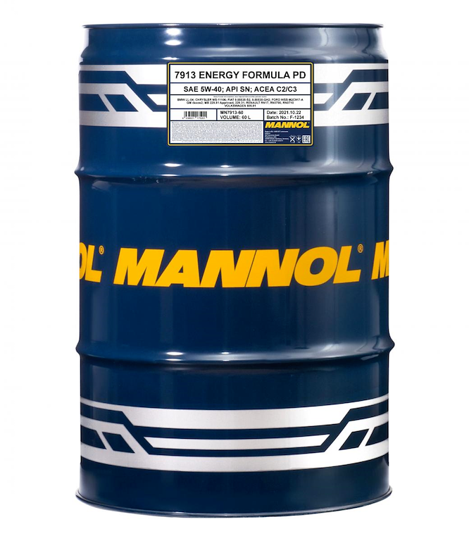 Motorno ulje Mannol ENERGY FORMULA PD 5W40 60L