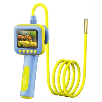 ES09 KIDS ENDOSCOPE WITH 2.4" HD COLOUR SCREEN - BLUE / YELLOW