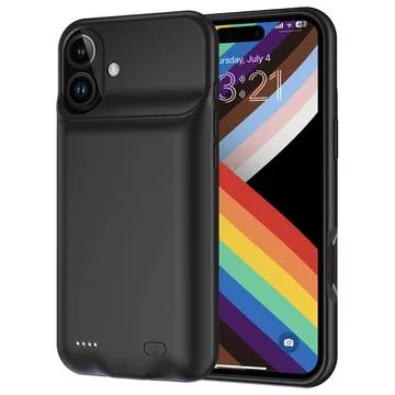 IPHONE 17 BACKUP BATTERY CASE – 6000MAH - BLACK