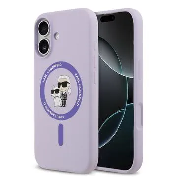 IPHONE 17 KARL LAGERFELD KARL AND CHOUPETTE LIQUID SILICONE MAGSAFE CASE