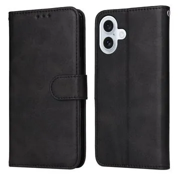 IPHONE 17 WALLET CASE WITH STAND - BLACK