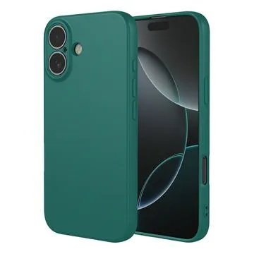 IPHONE 17 SHOCKPROOF SILICONE CASE - BLACKISH GREEN