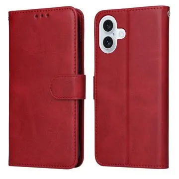 IPHONE 17 WALLET CASE WITH STAND - RED