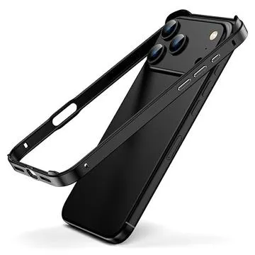 IPHONE 17 PRO METAL BUMPER WITH RAISED EDGES - BLACK