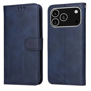 IPHONE 17 PRO WALLET CASE WITH STAND - BLUE