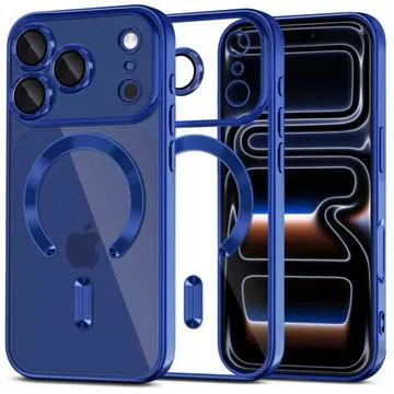 IPHONE 17 PRO MAX TECH-PROTECT MAGFLEX CASE - MAGSAFE COMPATIBLE - CLEAR / DEEP BLUE