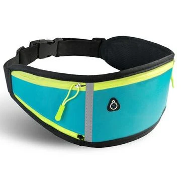 GOUNOD SK015 SPORTS BELT / RUNNING BELT BAG WITH WATER BOTTLE HOLDER - CYAN