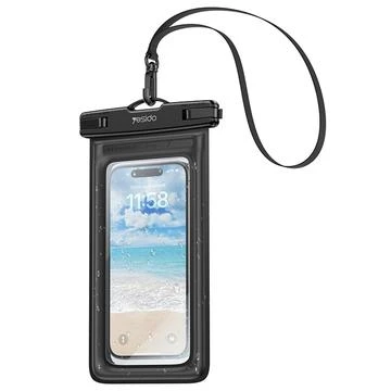 YESIDO WB50 IPX8 FLOATING UNIVERSAL WATERPROOF CASE - BLACK