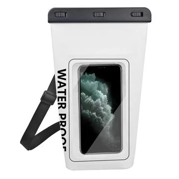 2L WATERPROOF DRY BAG WITH TOUCH-SCREEN SMARTPHONE POUCH - WHITE