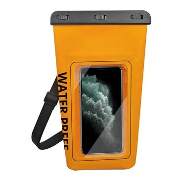 2L WATERPROOF DRY BAG WITH TOUCH-SCREEN SMARTPHONE POUCH - ORANGE