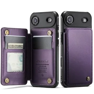 IPHONE AIR CASEME C22 CASE RFID CARD WALLET - PURPLE