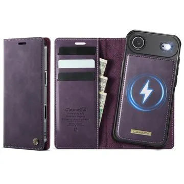 IPHONE AIR CASEME C49 2-IN-1 DETACHABLE WALLET CASE - MAGSAFE COMPATIBLE, RFID - PURPLE