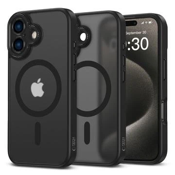 IPHONE 16 TECH-PROTECT MAGCAM CASE - MAGSAFE COMPATIBLE - MATTE BLACK