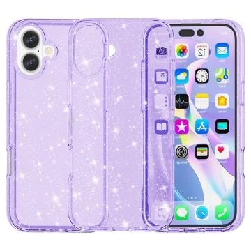 IPHONE 16 PLUS STYLISH GLITTER SERIES HIBRIDNA MASKA