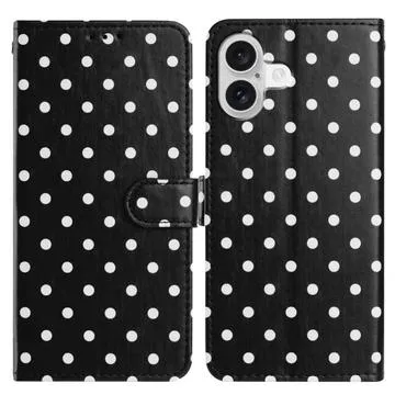 IPHONE 16 PLUS POLKA DOT PATTERN WALLET CASE