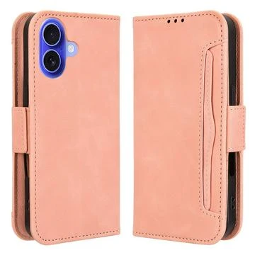 IPHONE 16 PLUS CARDHOLDER WALLET CASE - PINK