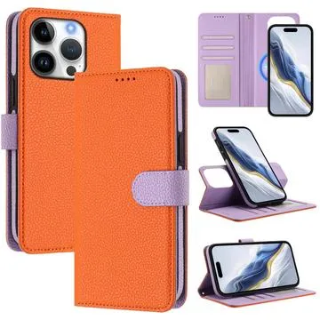 IPHONE 16 PRO DETACHABLE WALLET CASE WITH MAGSAFE, RFID PROTECTION & HAND STRAP