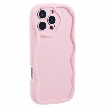 IPHONE 16 PRO CANDY COLOR WAVY TPU CASE - PINK