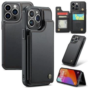 IPHONE 16 PRO CASEME C22 CASE RFID CARD WALLET - BLACK