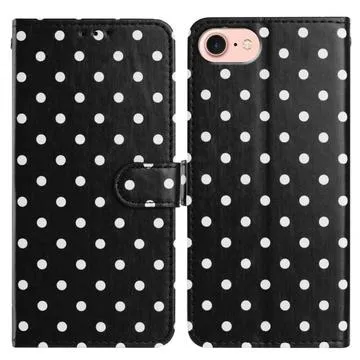 IPHONE 16E/17E POLKA DOT PATTERN WALLET CASE