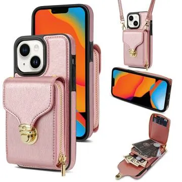 IPHONE 15 ALL-IN-ONE CASE WITH WALLET & STRAP
