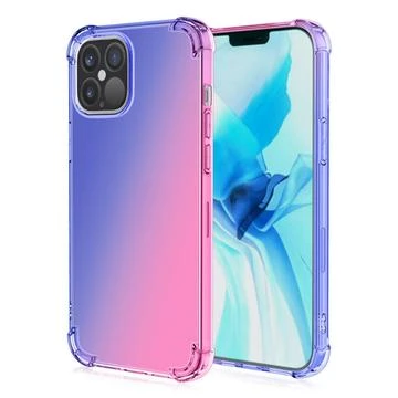 IPHONE 15 GRADIJENT TPU MASKA OTPORNA NA UDARCE - PLAVA / ROZE