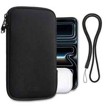 TECH-PROTECT SM70 UNIVERSAL PHONE CASE/POUCH - 6"-7.2" - BLACK