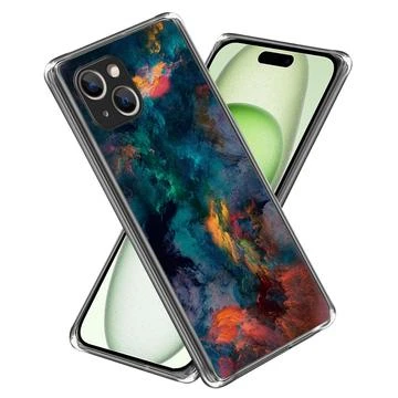 IPHONE 15 PLUS STYLISH ULTRATANKA TPU ZAŠTITNA MASKA - RAZNOBOJNI OBLACI