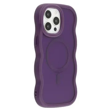 IPHONE 15 PRO WAVE-EDGE MAGNETIC HYBRID CASE - PURPLE