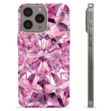 IPHONE 15 PRO MAX TPU MASKA - PINK KRISTAL