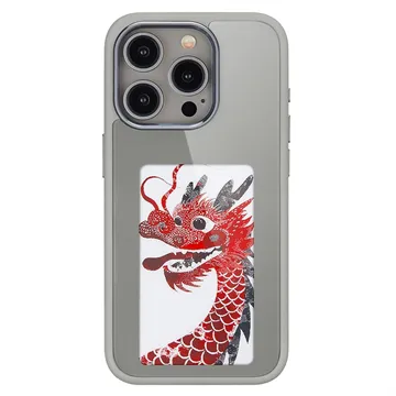 IPHONE 15 PRO MAX DIY E-INKCASE NFC CASE - GREY
