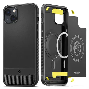 SPIGEN RUGGED ARMOR MAG IPHONE 14 TPU MASKA - CRNA