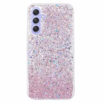 SAMSUNG GALAXY S26 GLITTER FLAKES TPU MASKA - ROZE