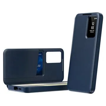 SAMSUNG GALAXY S26 ULTRA SMART CLEAR VIEW FLIP CASE WITH CARD SLOT - SAPPHIRE