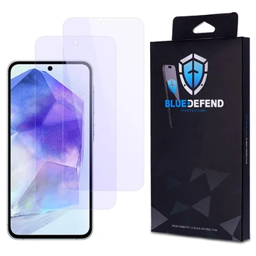SAMSUNG GALAXY A55 BLUEDEFEND ANTI-BLUE LIGHT TEMPERED GLASS SCREEN PROTECTOR - 2 PCS.